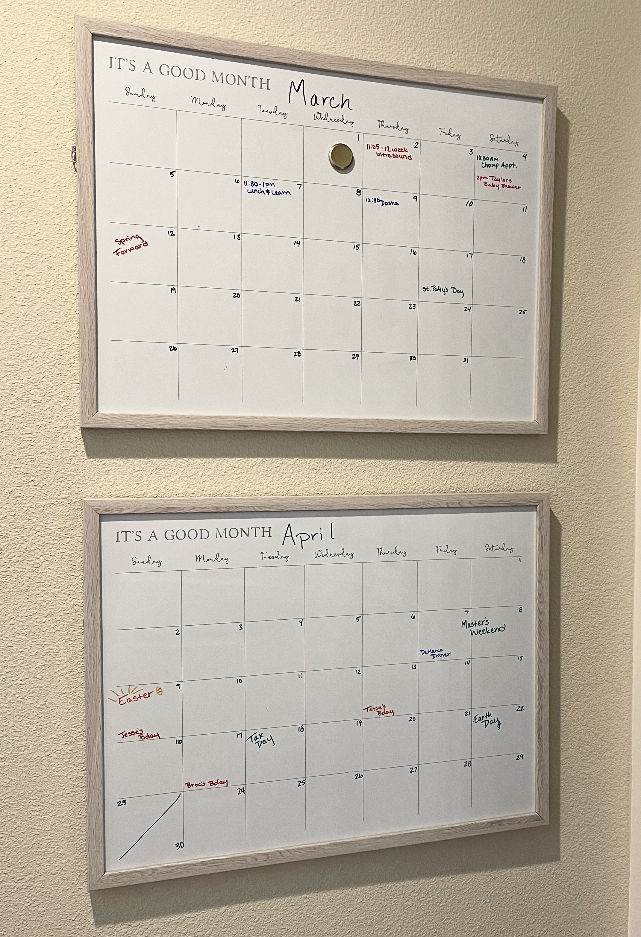 How to Create a Calendar Wall – Whole Health Momma